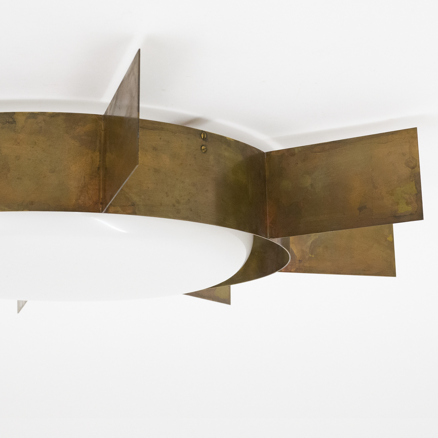 Gio Ponti Brass ‚Sole‘ Ceiling Lights, 1950s – mdrn