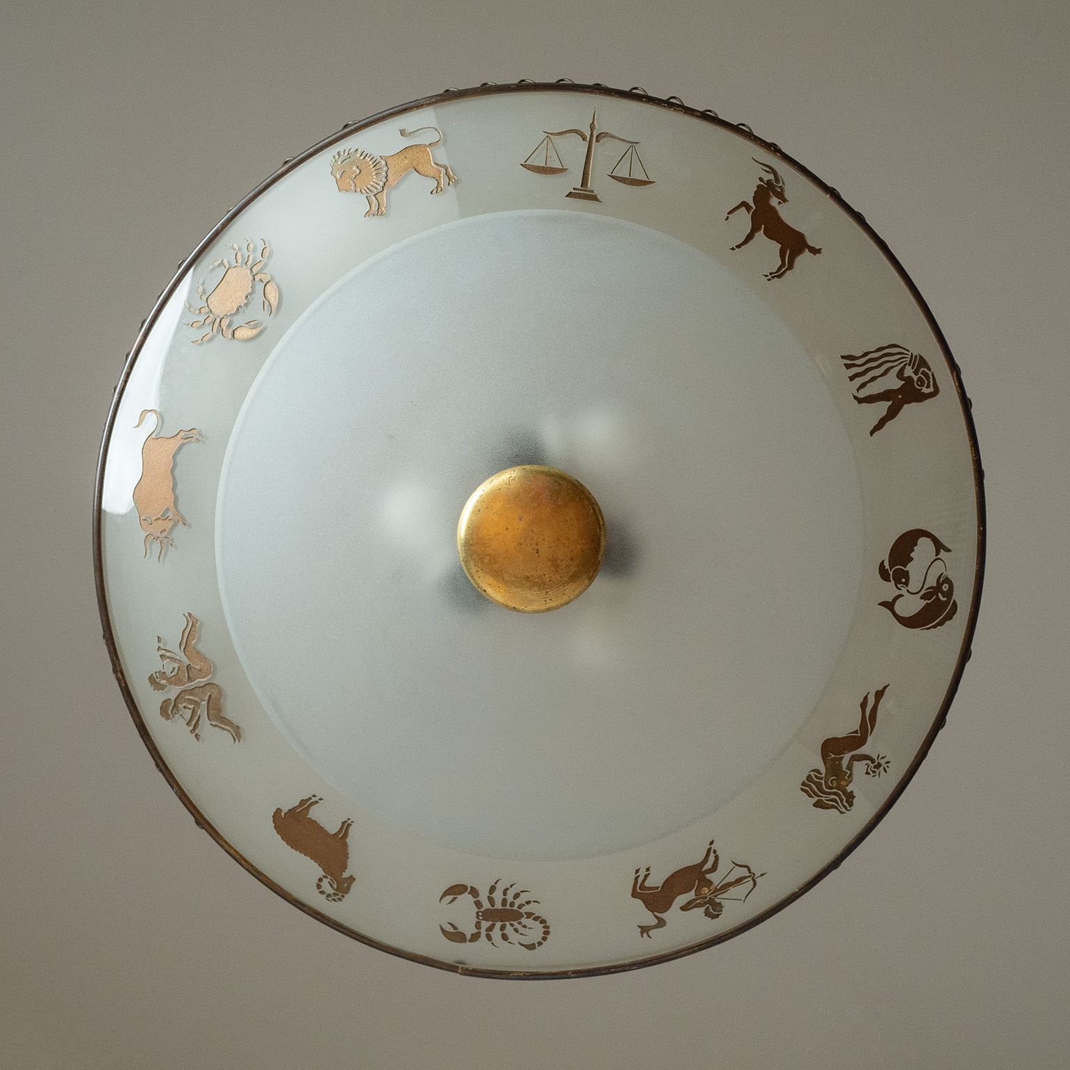 Italian Zodiac Chandelier, circa 1940 – mdrn
